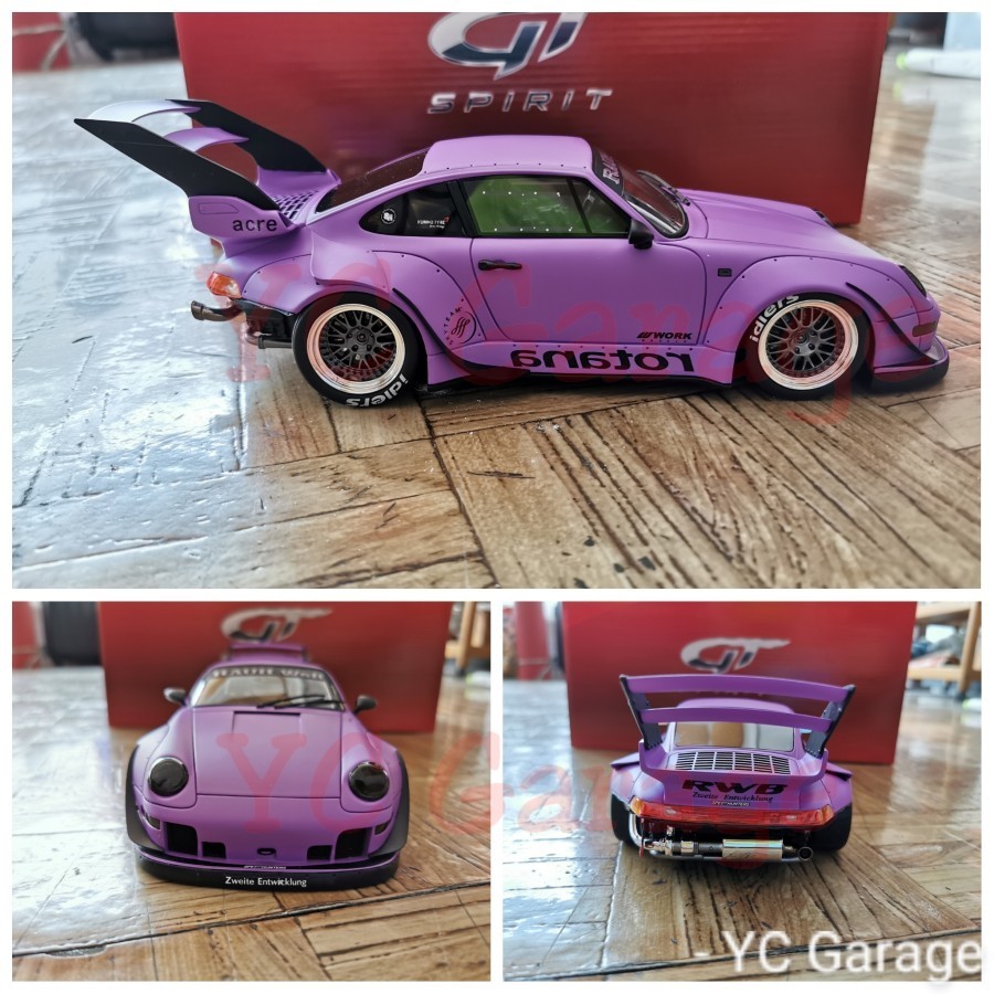 1/18 GT Spirit Porsche RWB Rattana Matt Purple | Shopee Malaysia
