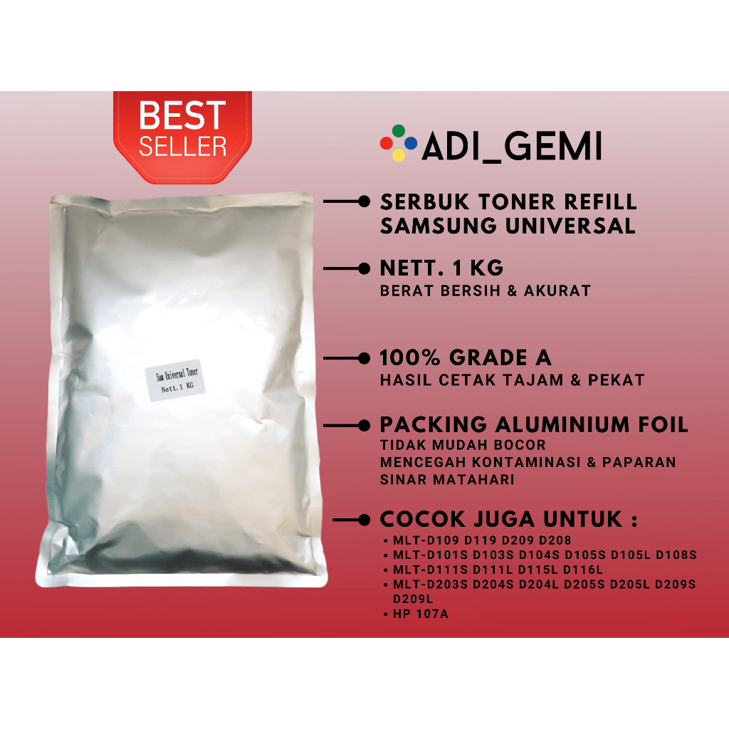 Samsung Universal Refill Toner Powder - 1KG | Shopee Malaysia