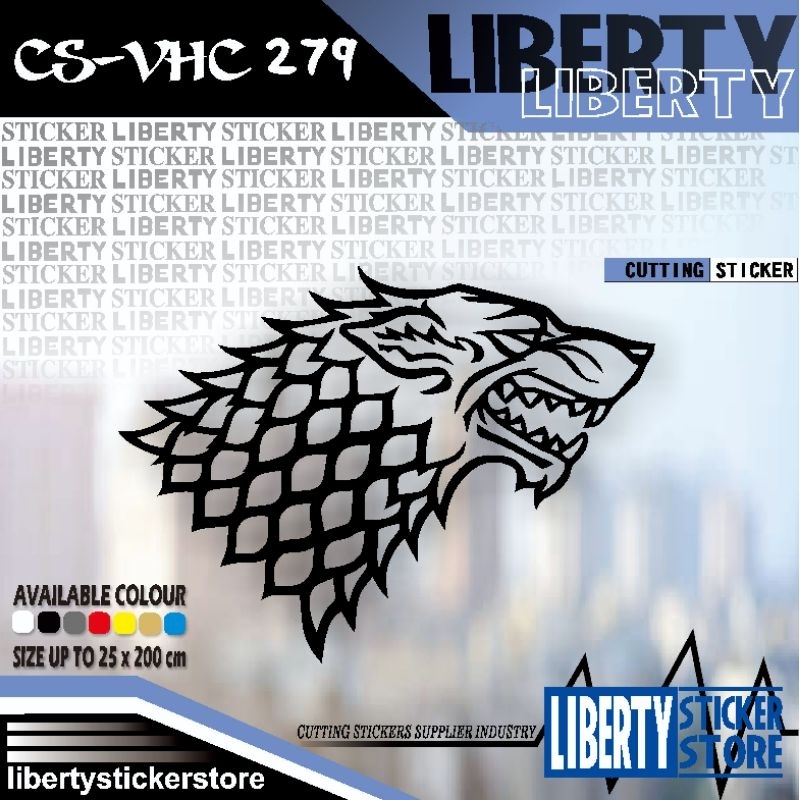 MEDIUM house of stark cutting sticker | House of stark cutting stickers ...