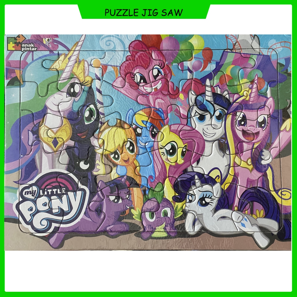 Little Pony Puzzle jigsaw memory children's educational toy sorting ...