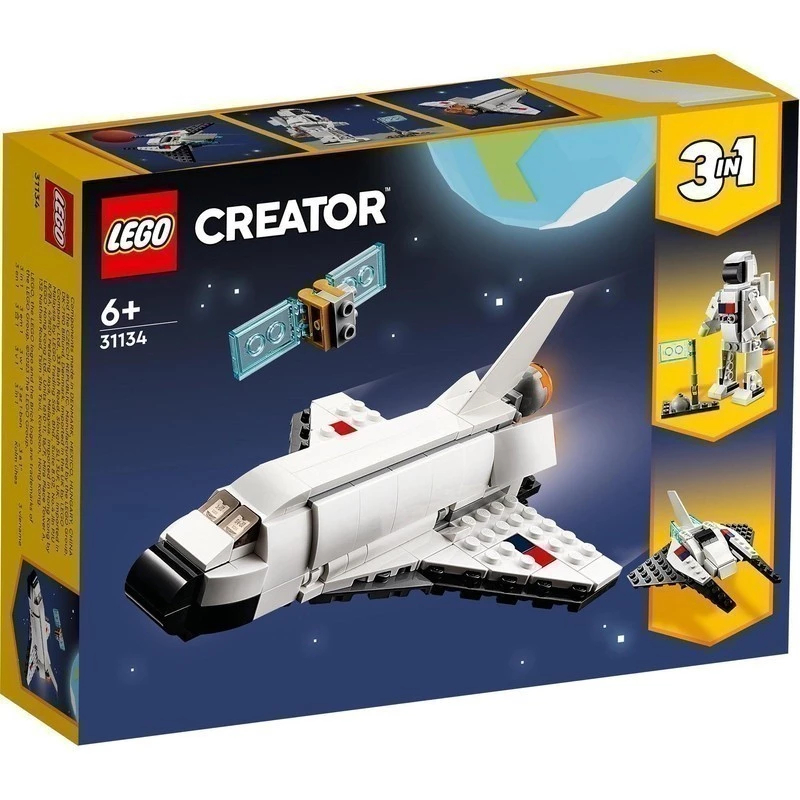 LEGO Creator 31134 Space Shuttle Building Toy Set (144 Pieces) Children ...