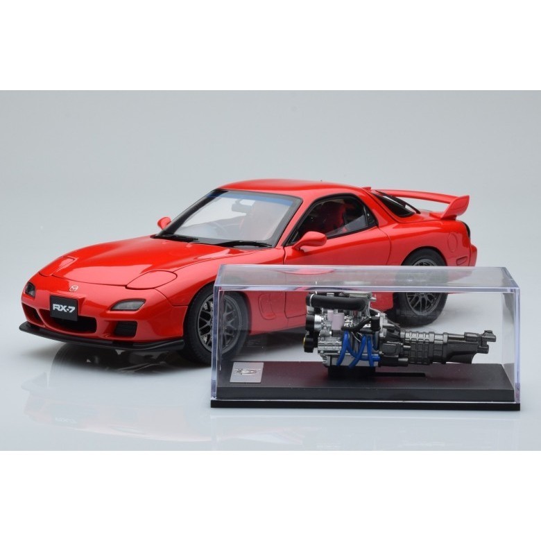 1/18 POLAR MASTER MAZDA RX7 FD3S RED DIECAST MINIATURE NOT IGNIS ...