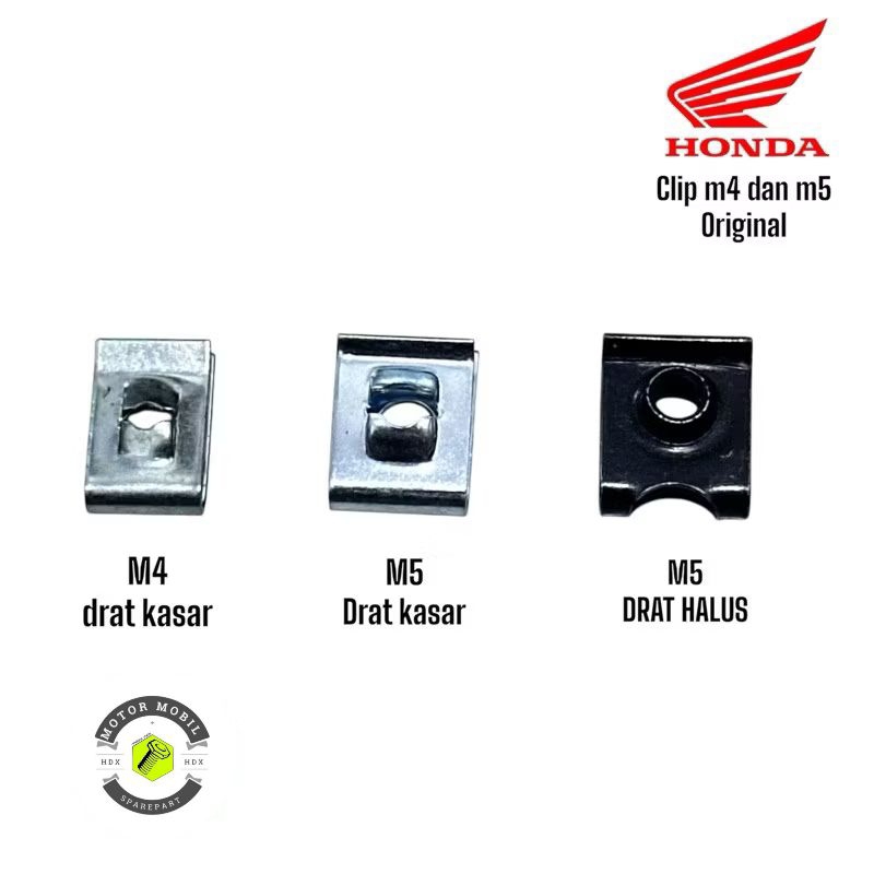 Original m4 and m5 clips, rough thread and smooth thread, BEAT VARIO ...