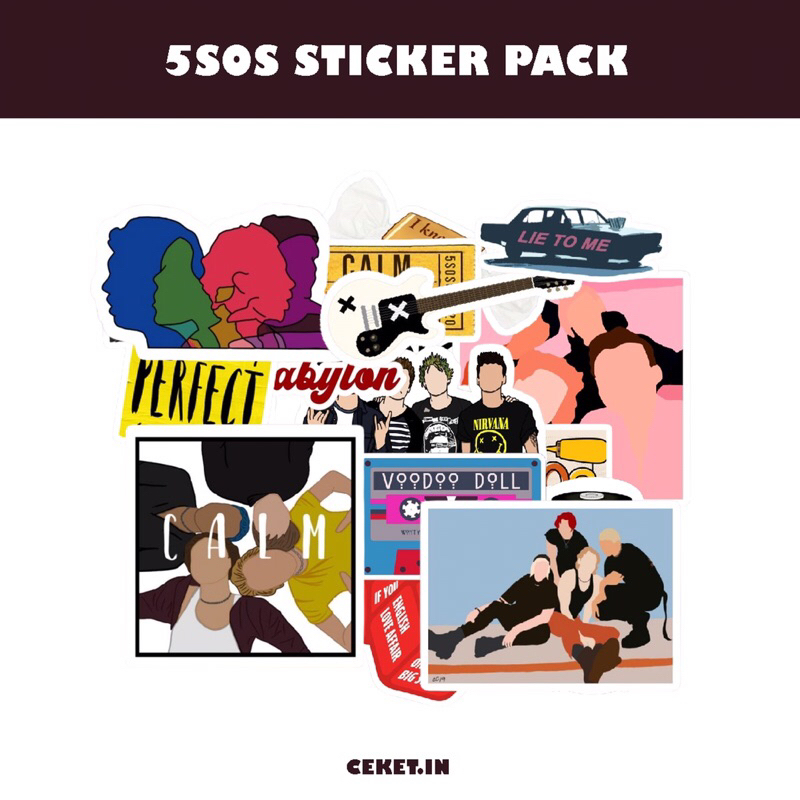 5sos Sticker Pack (19pcs) | Shopee Malaysia