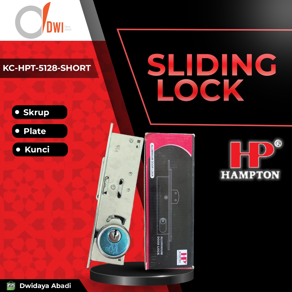 Hampton KC HPT 5128 Dekson Sliding Door Lock Aluminum Door Lock ...