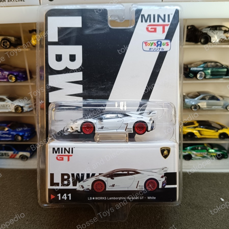 Mini GT 141 LB Works Lamborghini Huracan GT White ToysRus Japan | Shopee Malaysia