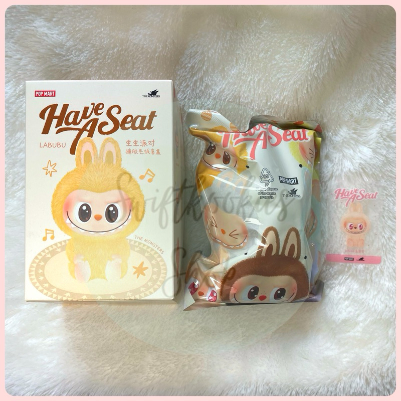 Labubu HAVE A SEAT DADA POPMART ORI UNOPENED PINK 100% ORIGINAL ...
