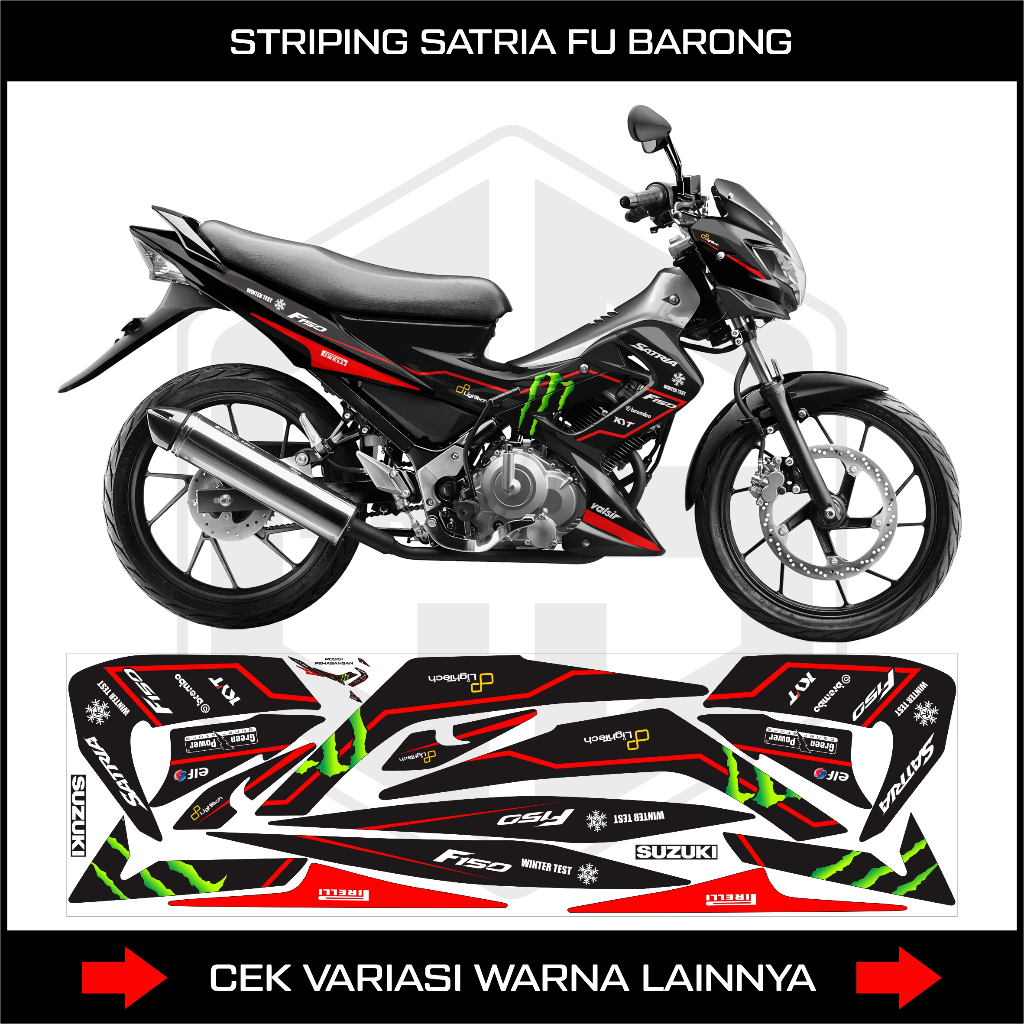 Satria FU 150 BARONG STRIPING / SUZUKI SATRIA F150 BARONG LIVERY WINTER ...