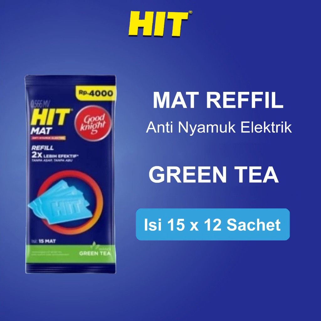Hit Anti Mosquito Electric Mat Refill Pack of 15 x 12 Sachets ...