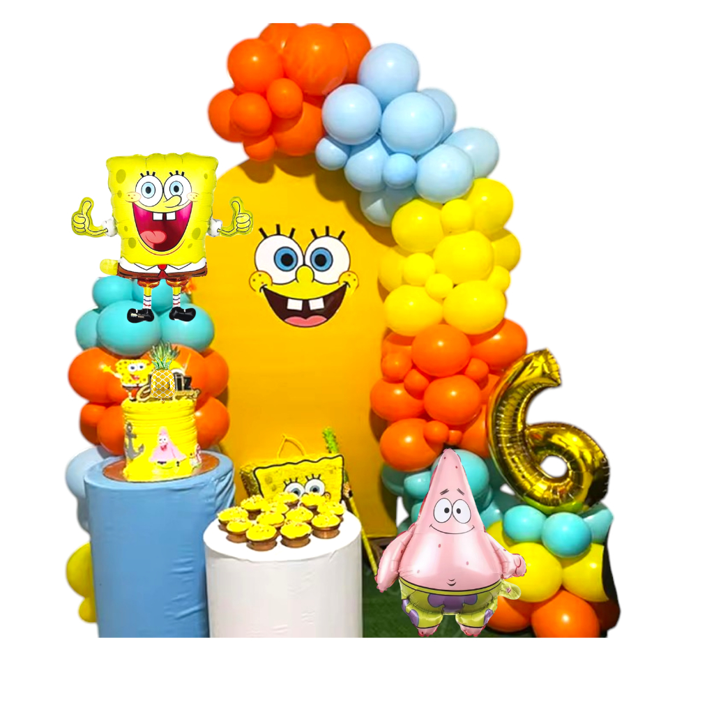 Spongebob GARLAND 66 Balloon Package / Spongebob Balloon Birthday ...
