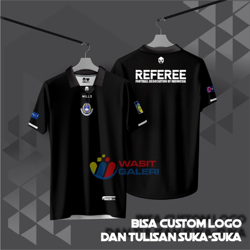 Vintage CUSTOM COLLAR REFEREE TRAINING JERSEY (PSSI-REFEREE-FAIRPLAY ...