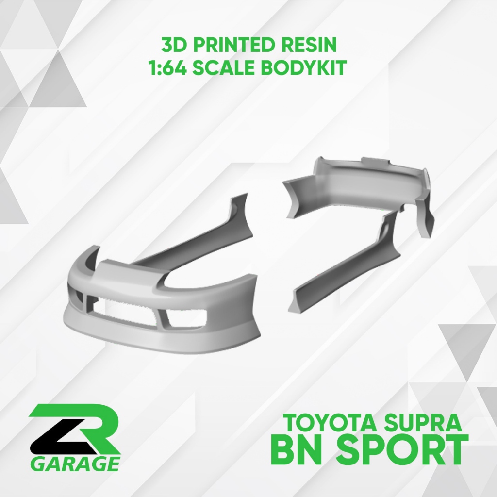 Toyota Supra BN Sports Hotwheel 1:64 scale Bodykit / Miniscale Bodykit ...