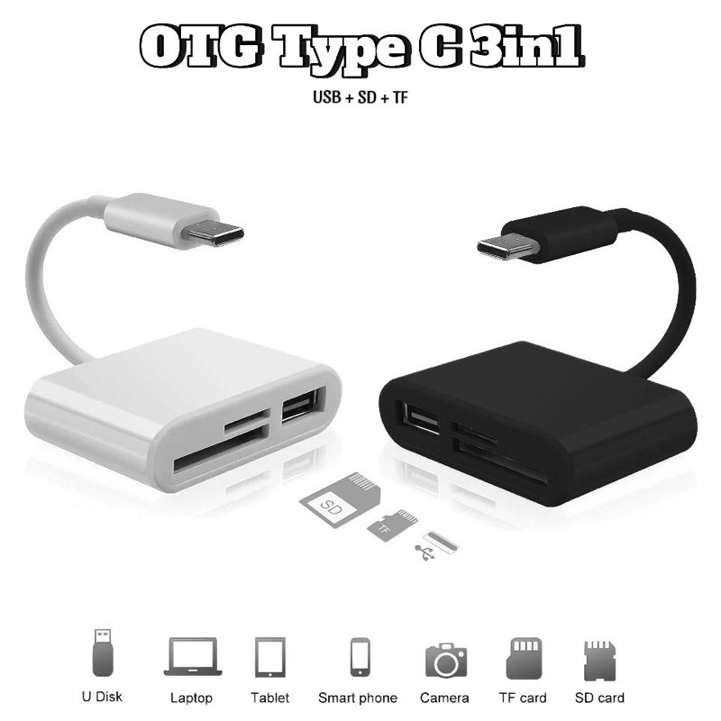 Otg Type C 3in1 / Card Reader Micro SD / OTG USB Type C / Card Reader ...