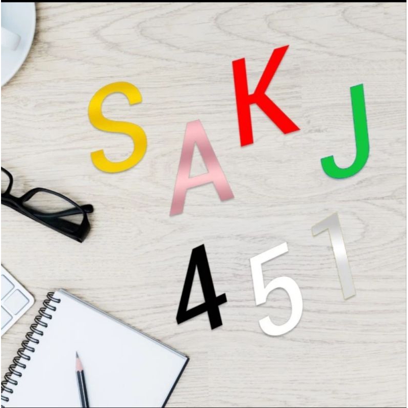 Custom High Embossed Number Letters | Shopee Malaysia