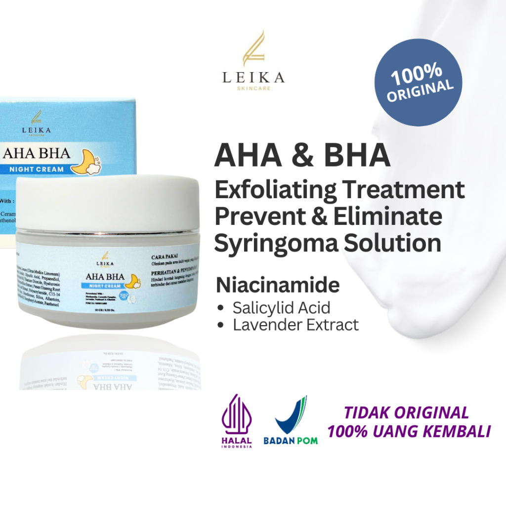 Aha & BHA Exoliating Cream Milia & Syringoma Leika Skincare Milia ...