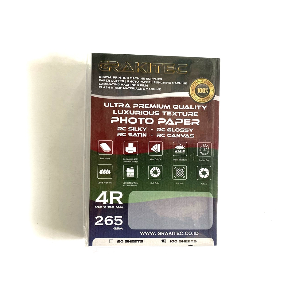 Glossy photo paper 4R 265gsm Inkjet Printer - glossy photo paper ...