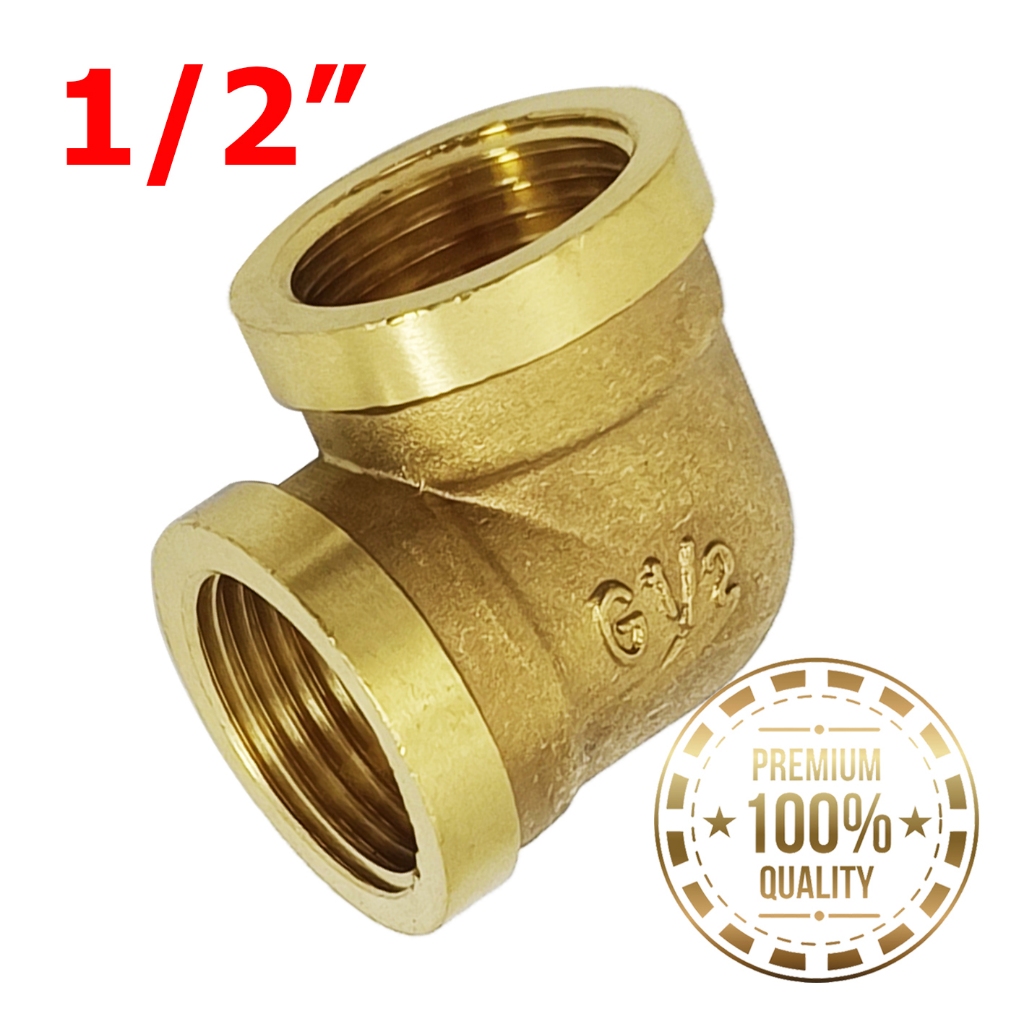 Brass ELBOW 1/2" DRAT IN THICK / GENUINE 1/2 INCH BRASS KNEE CONNECTION ...
