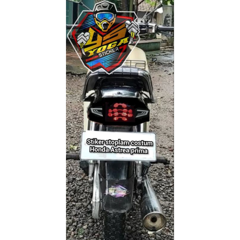 Honda Astrea prima/star custom stop lamp cutting sticker | Shopee Malaysia