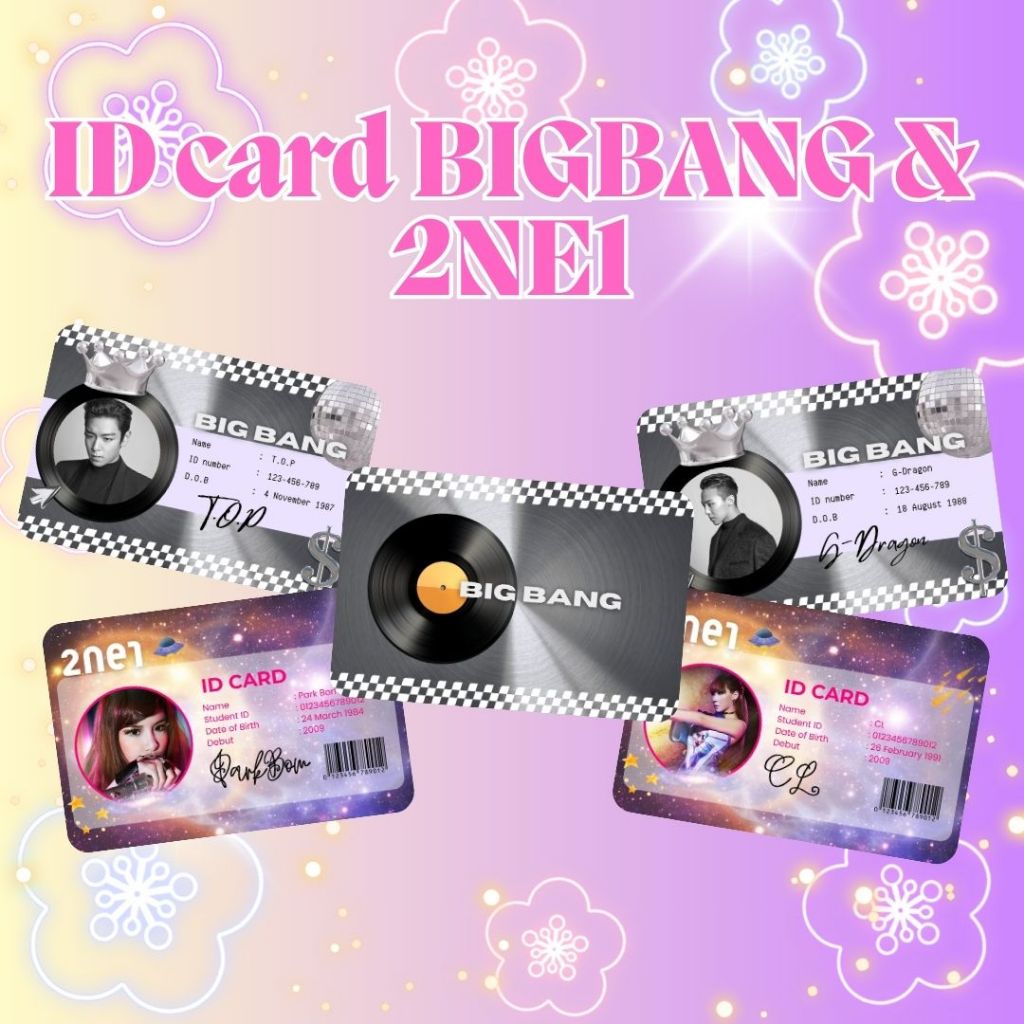 Big BANG & 2NE1 SPECIAL ID CARD KPOP GDRAGON TOP SQUIDGAME | Shopee Malaysia
