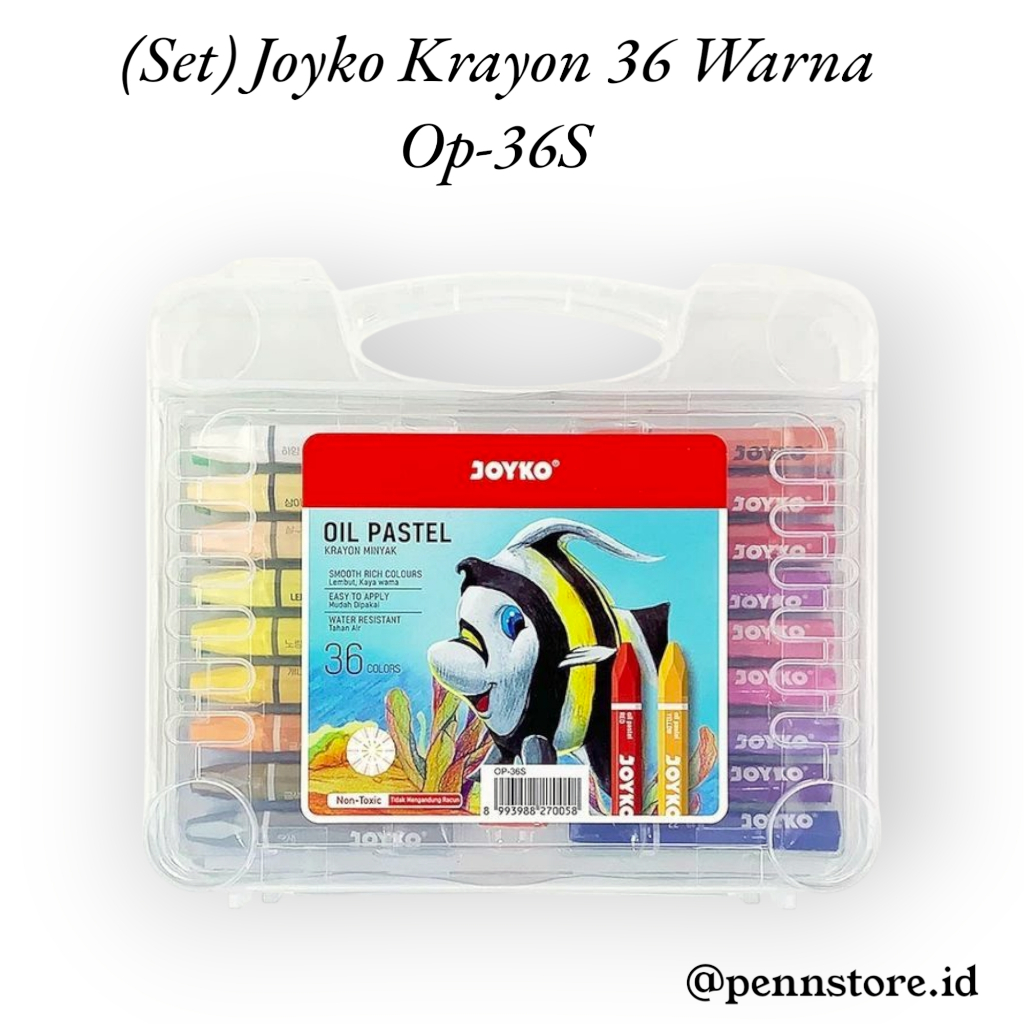 (Set) Joyko Crayons 36 Colors OP-36S Oil Pastel 36 Colors | Shopee Malaysia