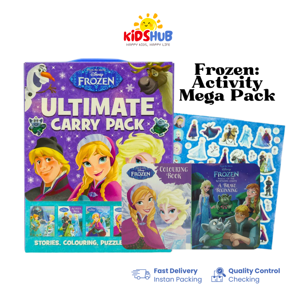Ultimate Carry Pack Disney Frozen Box Set Children's Story Book Sticker ...