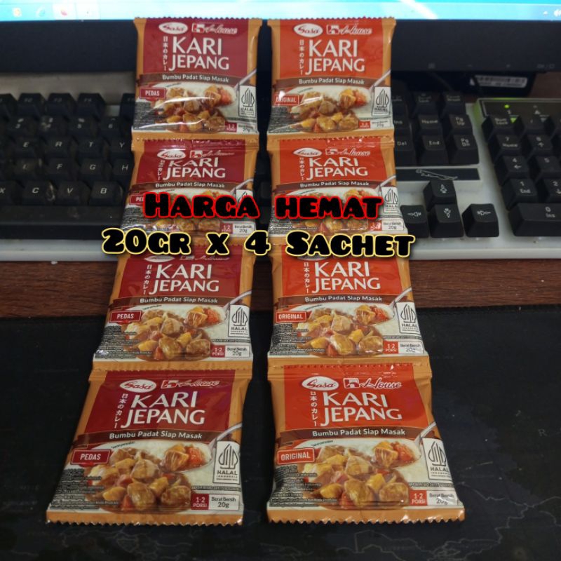 Sasa House Original Japanese Curry / Spicy 20gr x 4 sachets | Shopee ...
