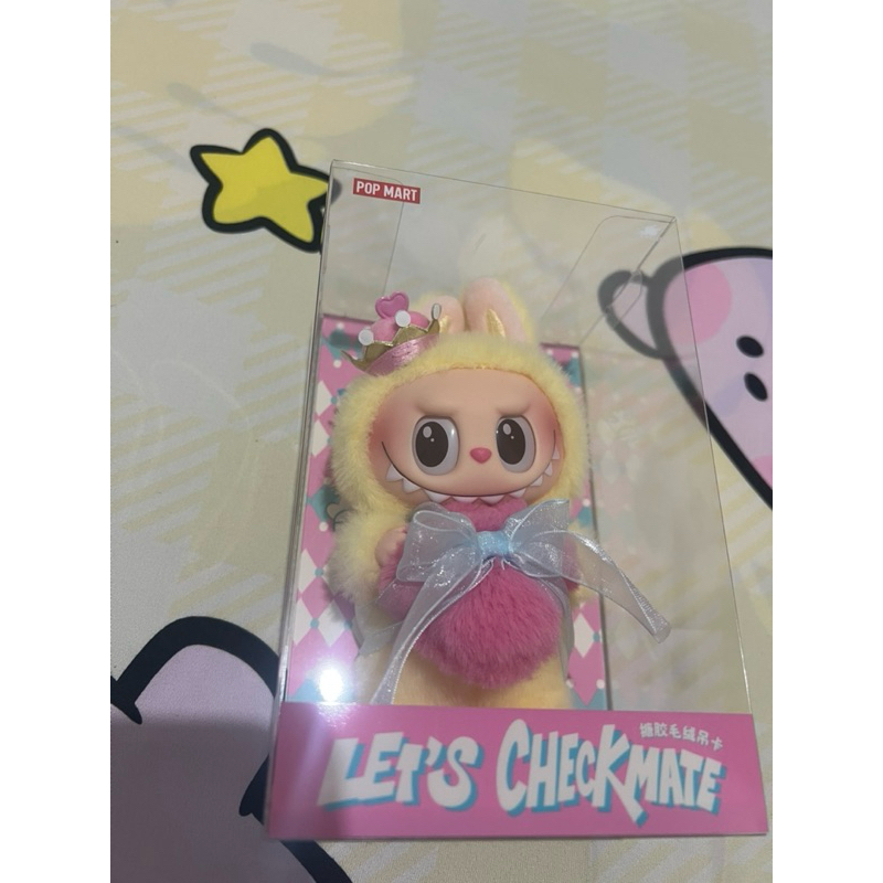 Labubu Checkmate Yellow Vinyl Plush Pendant | Shopee Malaysia