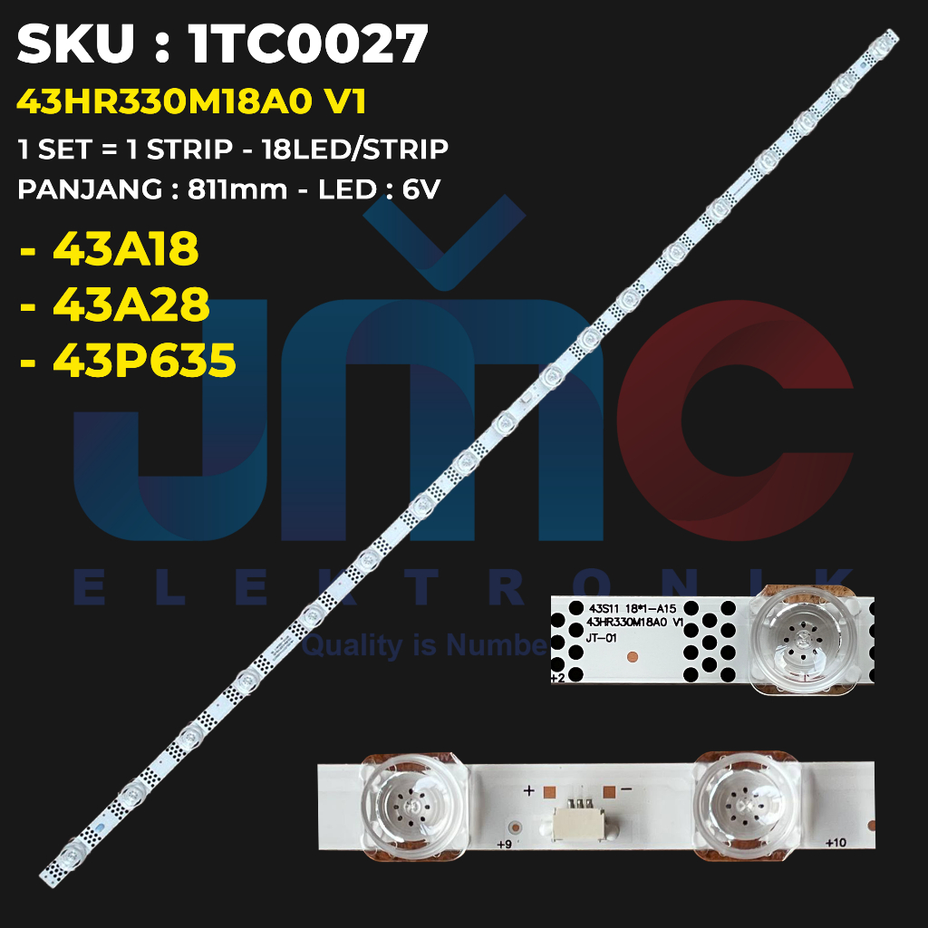 Tcl 43 Inch TV Backlight 43A18 43A28 43P635 | Shopee Malaysia
