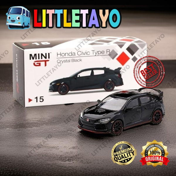 MINI GT HONDA CIVIC Type R CRYSTAL BLACK - MINI GT 15 SPORT CAR JAPAN ...