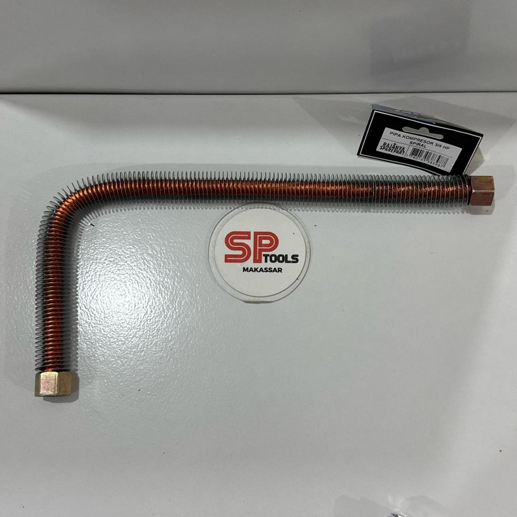 Copper PIPE SPAREPART L SPIRAL ELBOW COMPRESSOR PORTABLE 3/4HP LAZARO ...