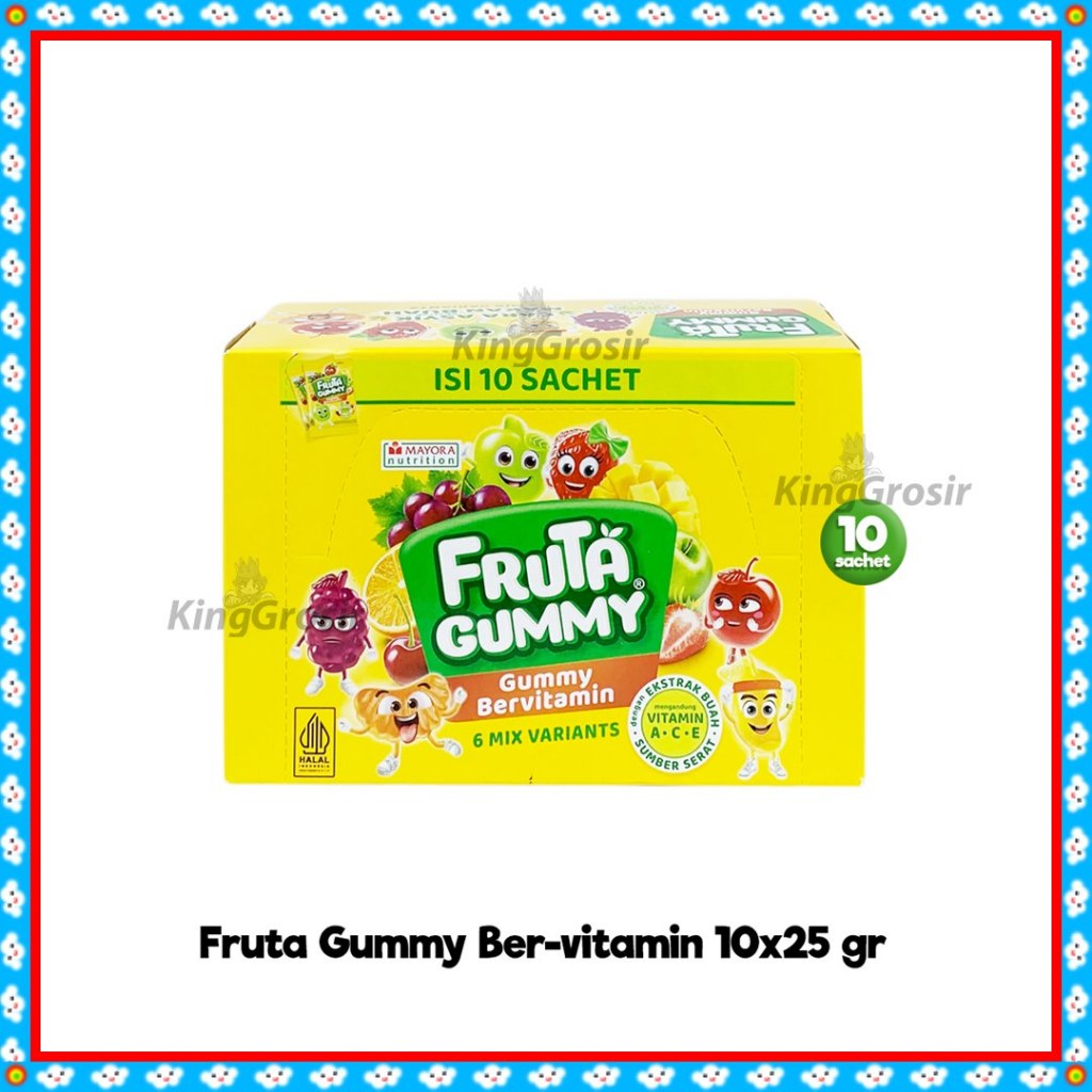 Fruta Gummy Vitamin Candy 1 BOX Contains 10 Sachets / Jelly Candy ...