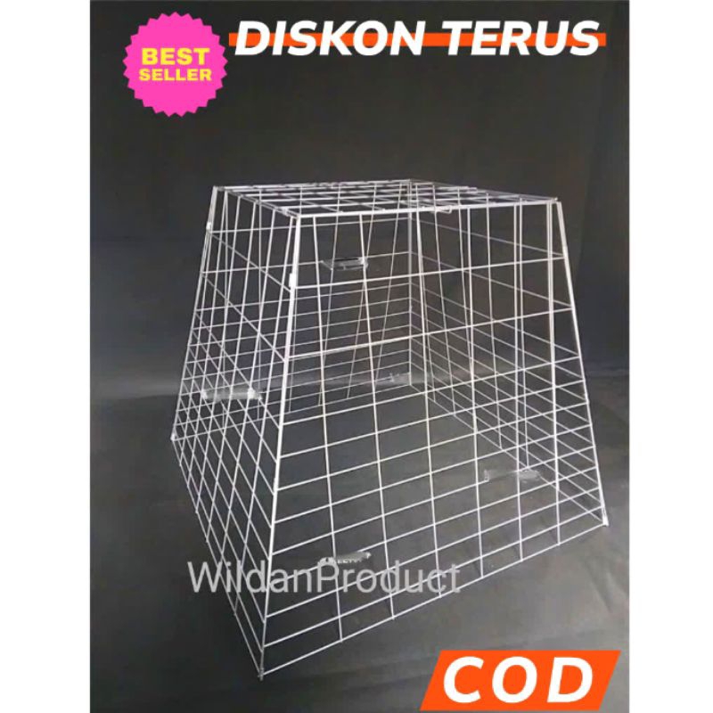 GALVANIZED PYRAMID CHICKEN CAGE WITH FOLDING SYSTEM | Shopee Malaysia