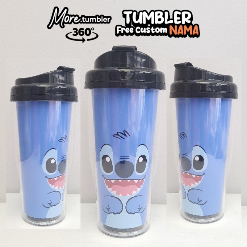 STITCH Tumbler STITCH drinking bottle/ Merchandise souvenir gift type P ...