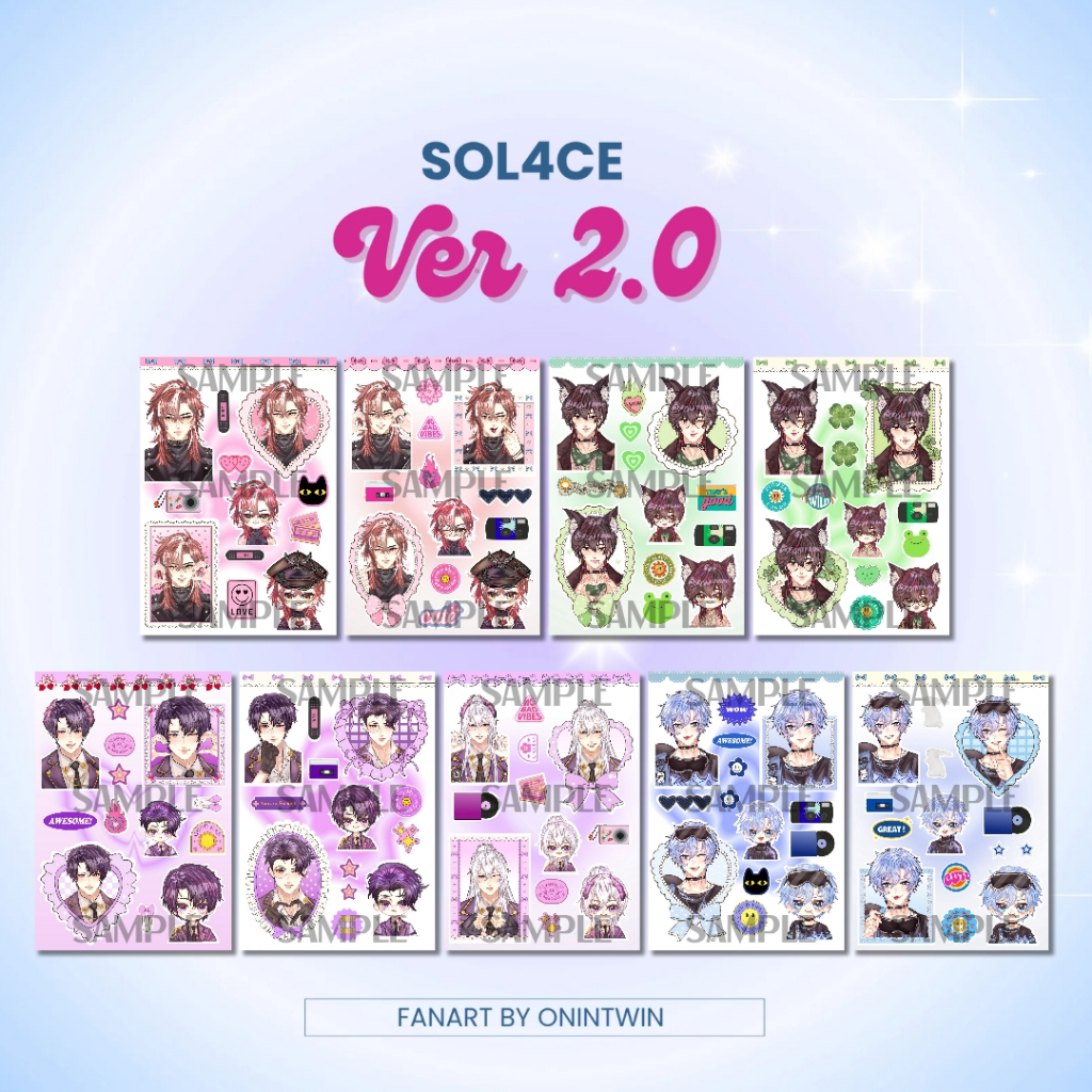 Sol4ce die cut stickers by onintwin / cut sticker sol4ce / ario ...