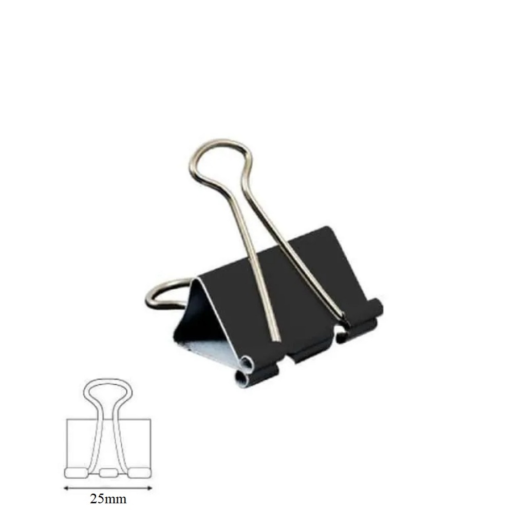 Binder Clip / Black Clip / Small Clip / Paper Clip 111 Combo (12 PCS ...
