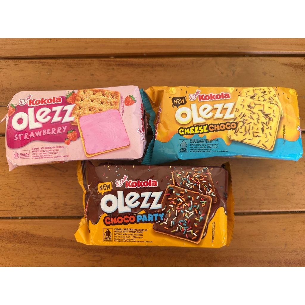 Kokola Malkist Olezz Strawberry CheeseChoco ChocoParty 100gr | Shopee ...