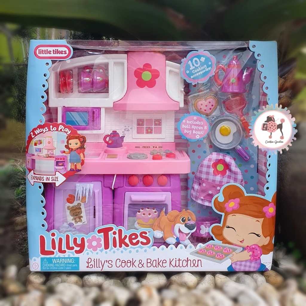 Little Tikes Lilly Tikes Lilly's Cook and Bake Kitchen Doll Playset ...