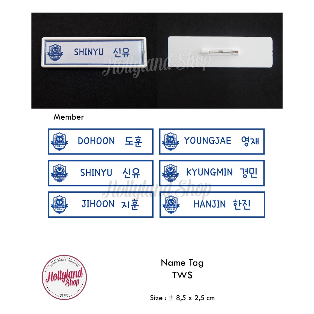 Name Tag TWS Chest Nameplate (2pcs) Unofficial | Shopee Malaysia