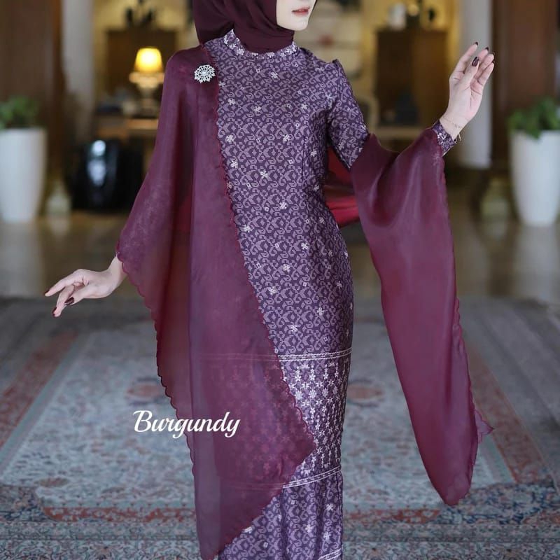 Organza Embroidered Shawl / Malay Organza Shawl Scarf / Embroidered ...