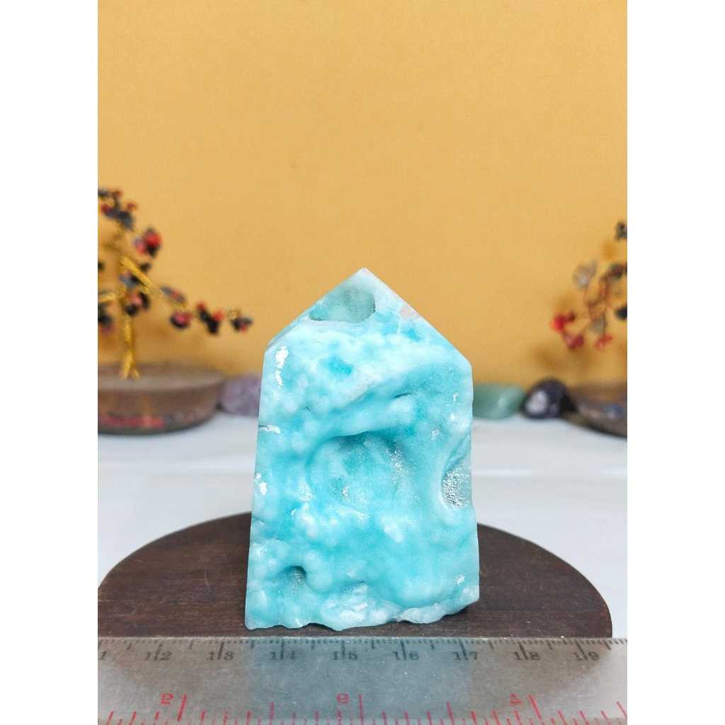 Hemimorphite Tower Natural Stone (1) | Shopee Malaysia