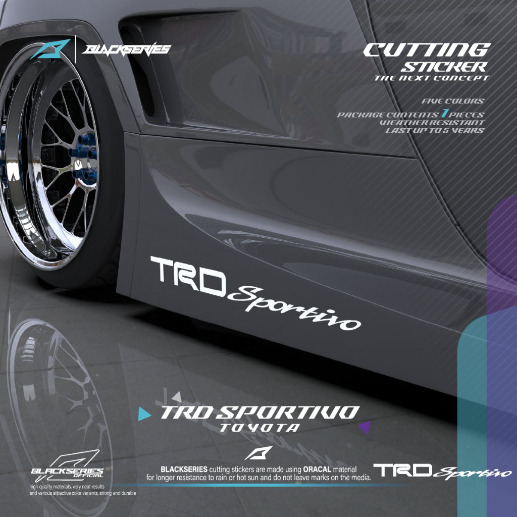 TRD Sportivo Cutting Stickers | TRD Stickers | TRD Sportivo | Shopee ...