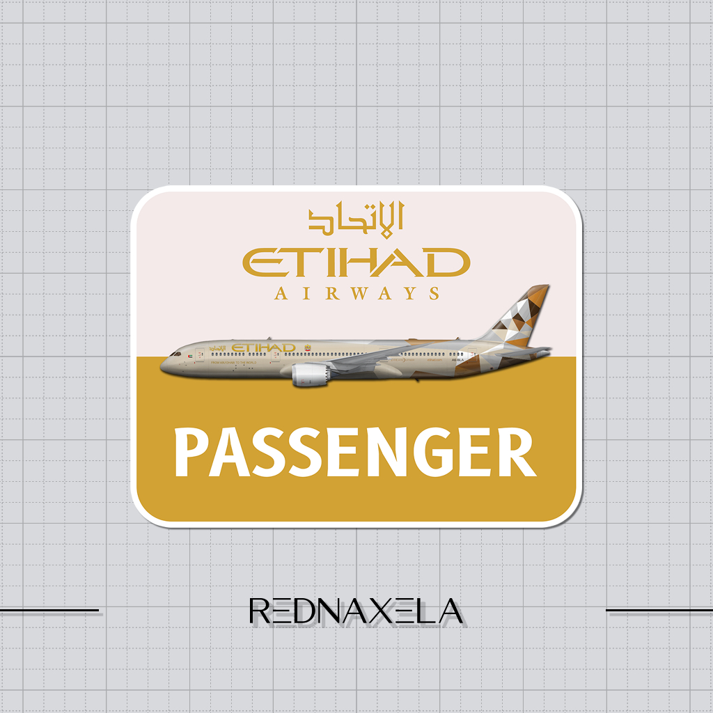 Vinyl Etihad Airways Card Sticker Model Passenger Sign Sticker | Shopee ...
