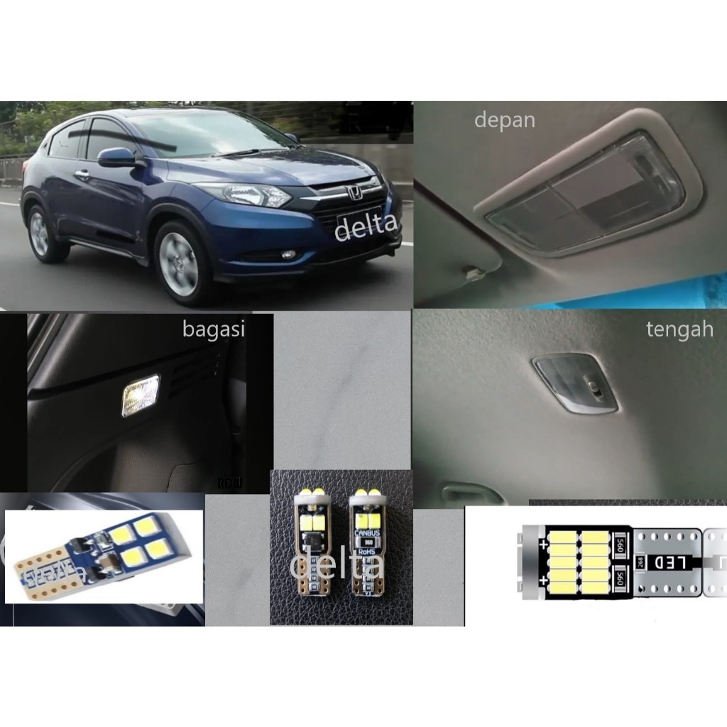 Honda HRV LED cabin light bulb front center trunk 4pcs | Shopee Malaysia