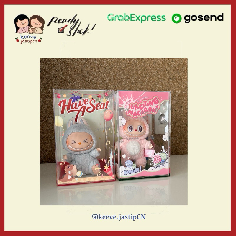 POPMART LBUBU MACARON & LABUBU HAVE A SEAT ACRYLIC DISPLAY BOX | Shopee ...