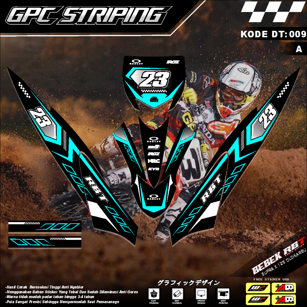 Sticker Striping MOTOR SILUMAN SUPRA X 125 OLD RBT BEBEK MODIF ...