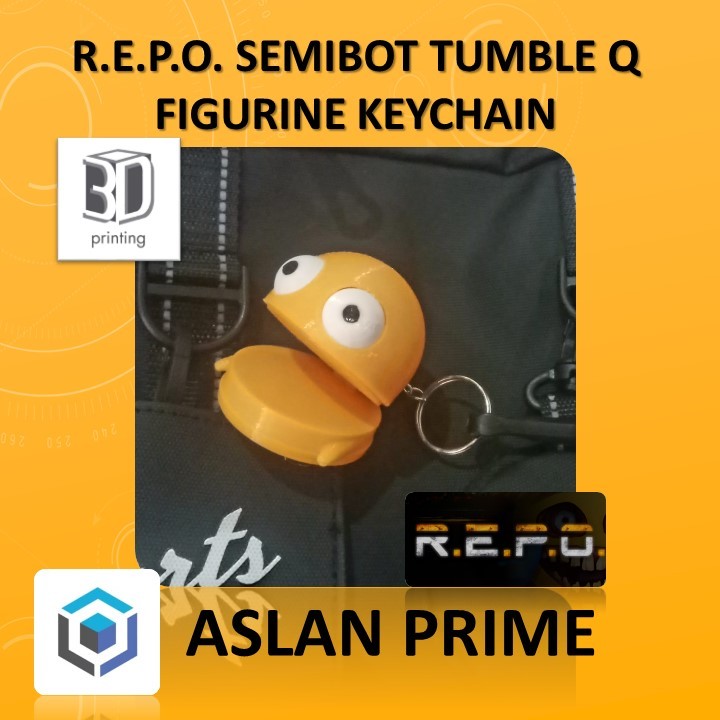 GANTUNGAN RO RO RO SEMIBOT TUMBLE Q KEYCHAIN FIGURA ACTION FIGURE 3D ...