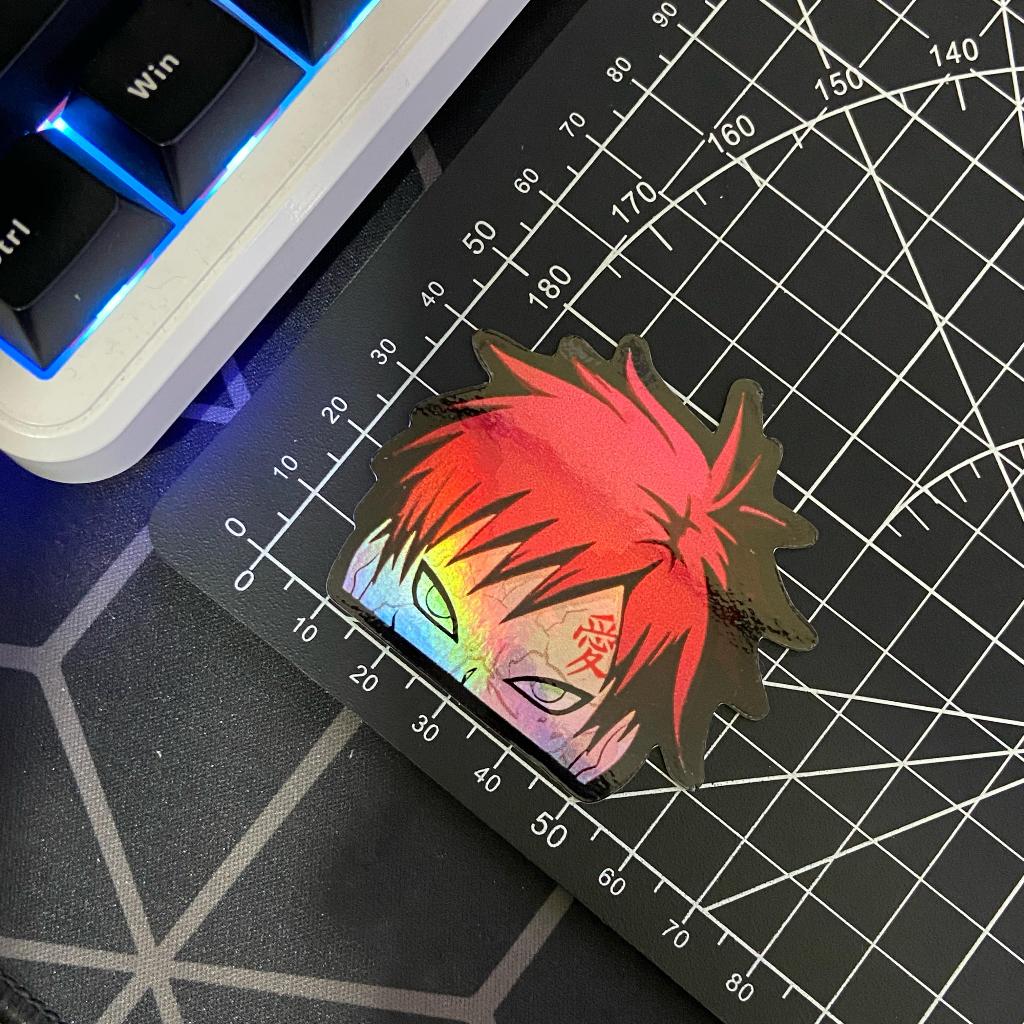 Naruto Gaara anime hologram sticker || ANIME HOLOGRAM STICKER | Shopee ...