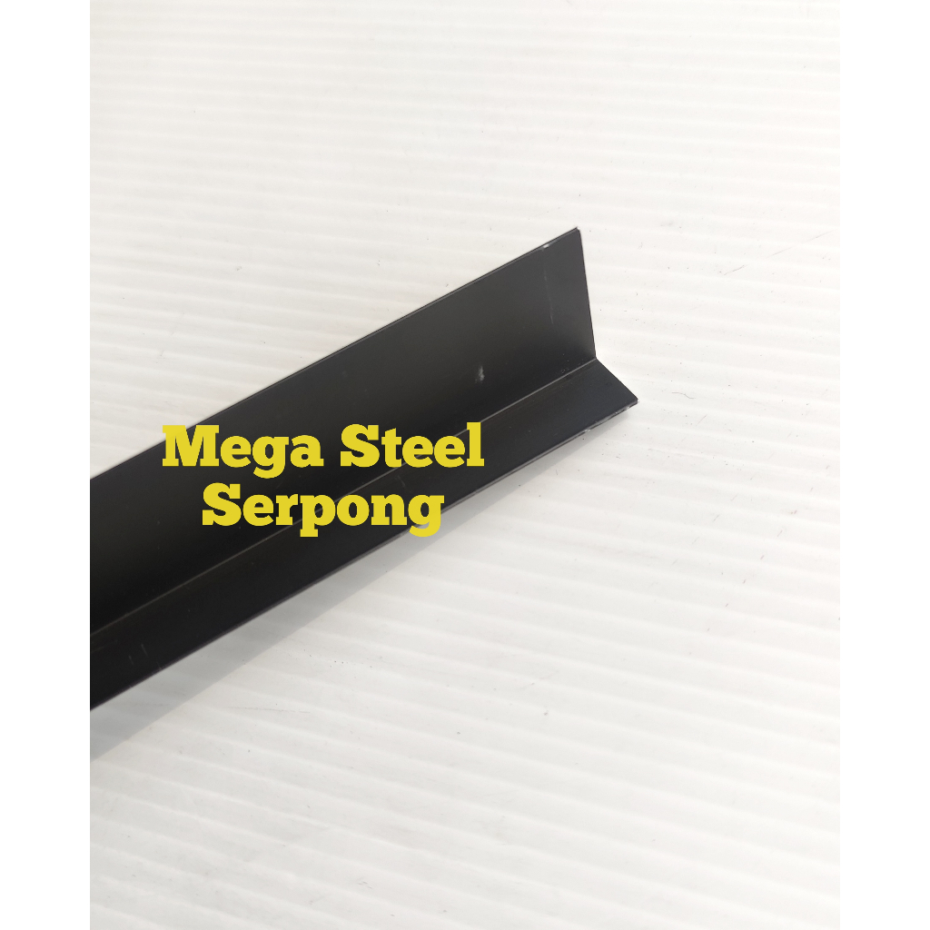 SIKU HITAM List of Black Aluminum Elbows uk 1 cm x 2 cm, Length 100 cm ...