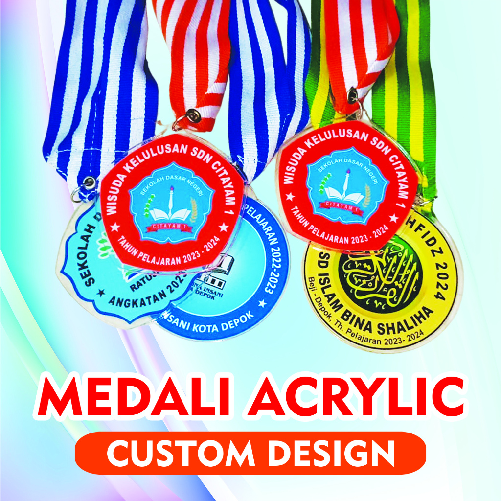 Acrylic Medals / Custom Acrylic Medals / Graduation Medals / School ...