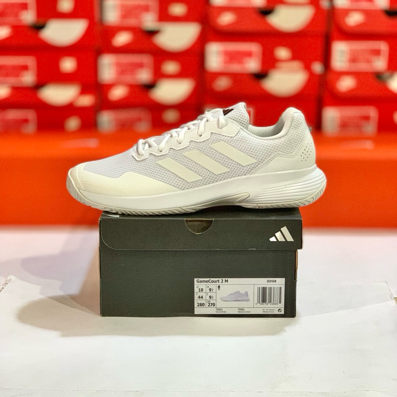 ORIGINAL ADIDAS GAME COURT 2 WHITE TENNIS SHOES (IG9568) | Shopee Malaysia
